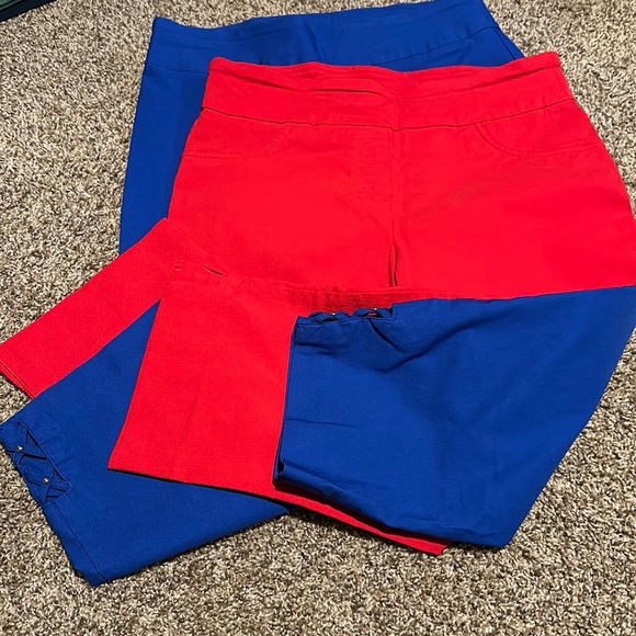 Ruby Rd. | Pants & Jumpsuits | Set Of 2 Bright Pullon Stretch Capri Pants Kim Rogers Ruby Rd ...